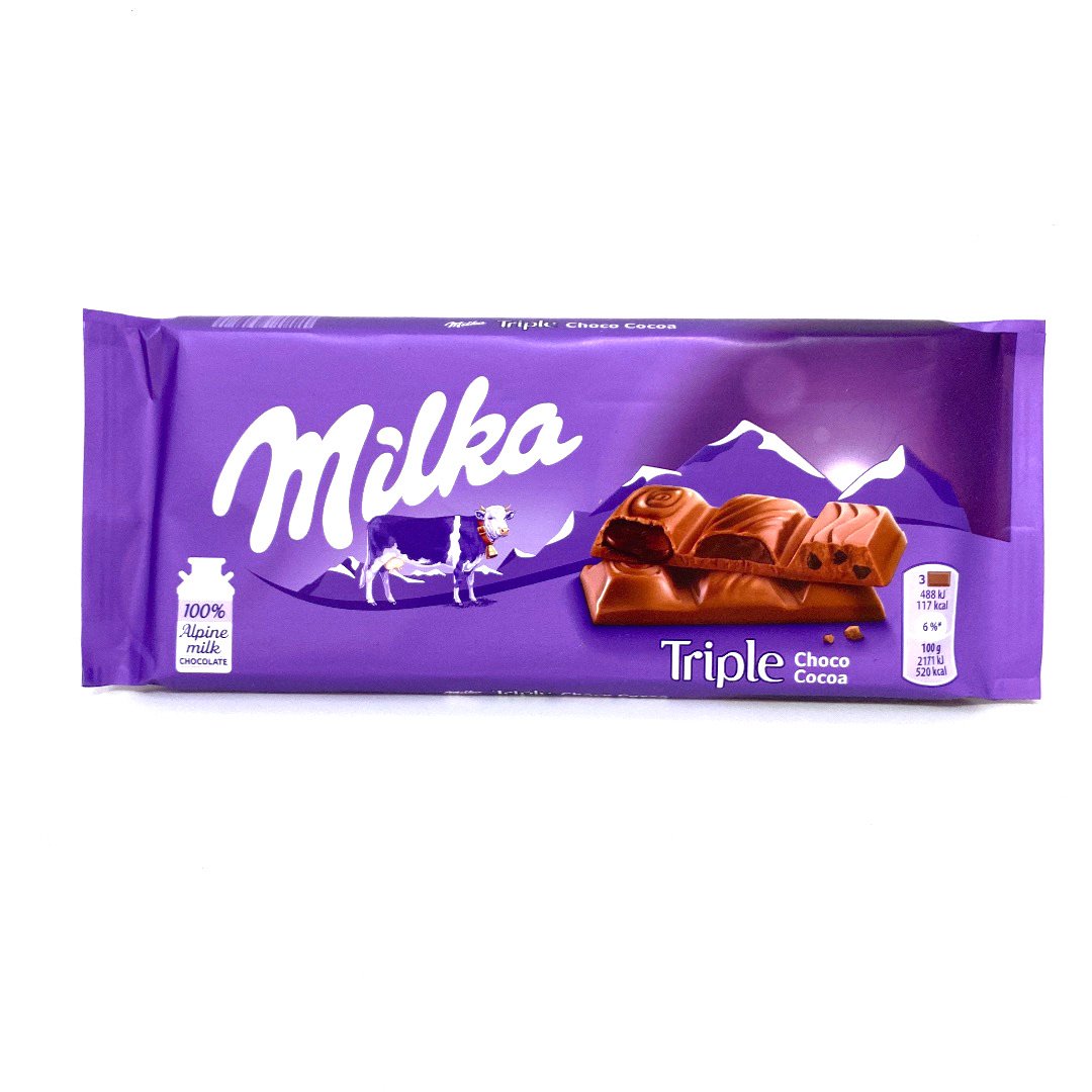 Milka Triple Chocolate Bar — marcheanatolia